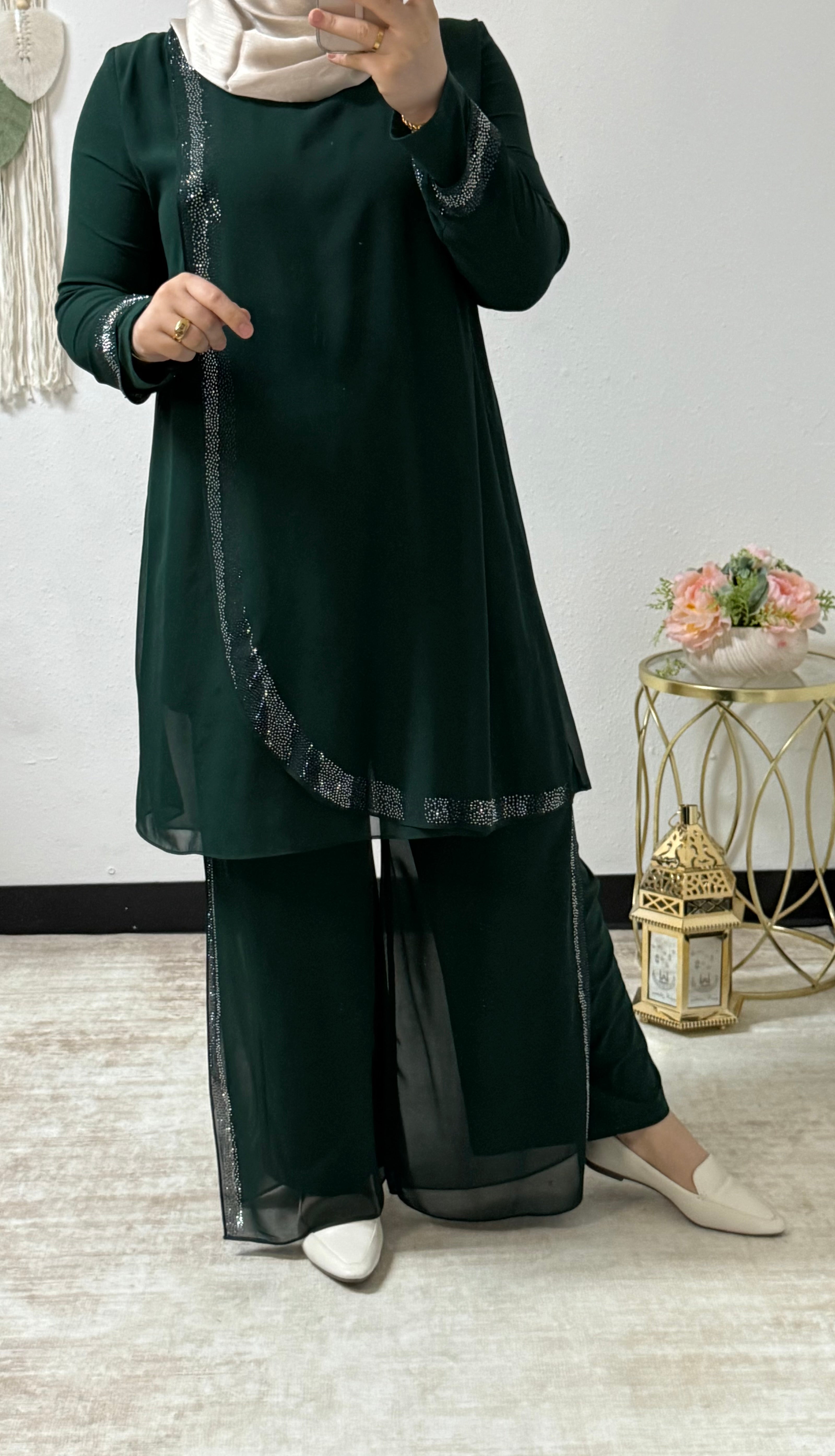 Two piece chiffon set – Eva design